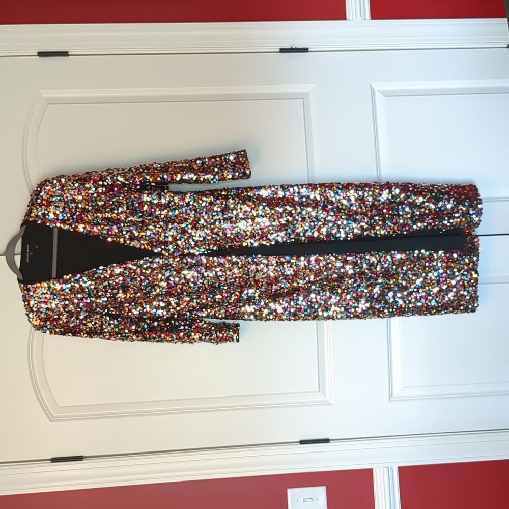 Boston Proper Sequined Duster - Gem